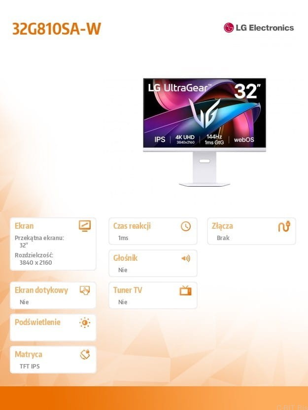 LG Electronics Monitor 32G810SA-W - dobra cena, parametry, opinie ...